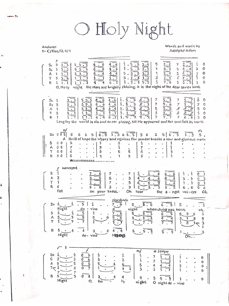 O Holy Night | PDF