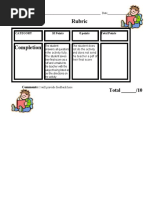 Interactive Student Notebook Rubric | PDF | Business