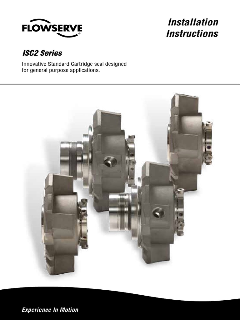 Flowserve Seal - ISC2 - Install - LTR | PDF | Screw | Pump