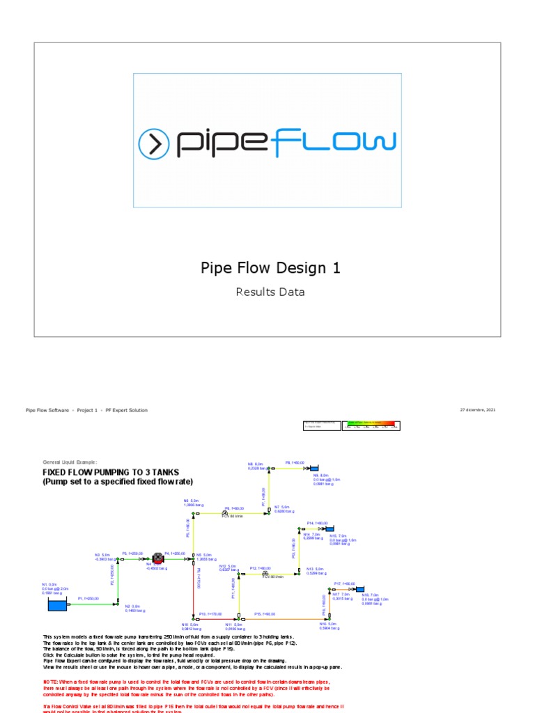 General 04 Fixed Flow Pump To Three Tanks | PDF | Pump | Transparent ...