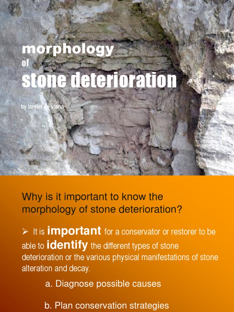 03 Morphology of Stone ConservationWorkshop III | PDF | Weathering ...