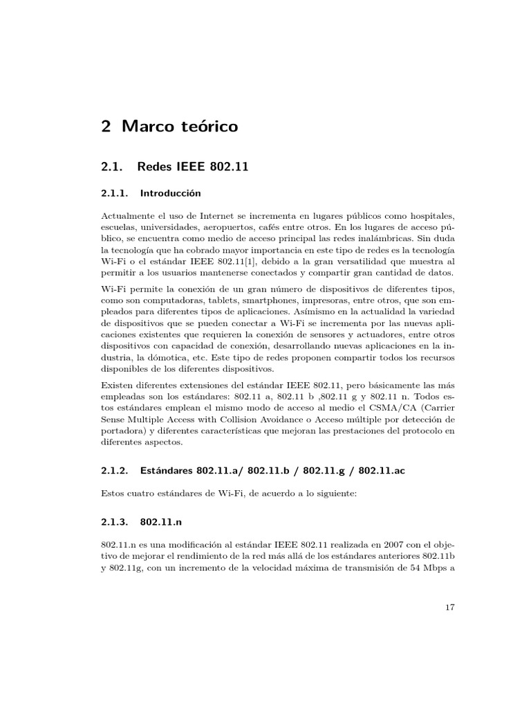 Estandar IEEE 802 11 | PDF | Ieee 802.11 | Ingeniería en telecomunicaciones