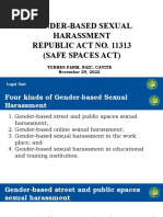 Powerpoint Presentation of Safe Spaces Act RA 11313 | PDF | Sexual ...