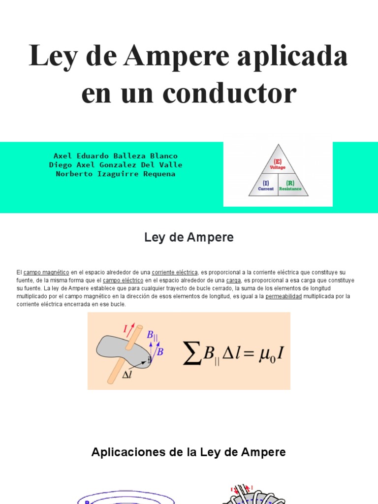 Ley de Ampere Aplicada en Un Conductor-3 | PDF | Campo magnético | Corriente eléctrica