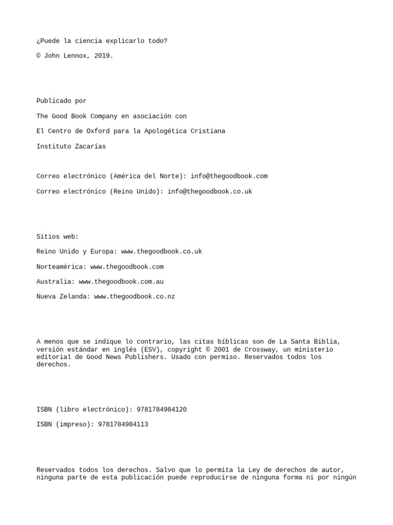 Can Science Explain Everything (John Lennox) (Z-Lib - Org) - English ...