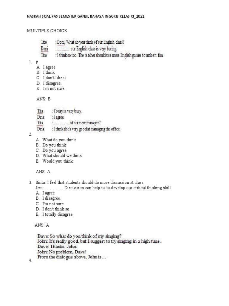 Soal Pas Big Xi - 2021 | PDF | Refrigerator | Food And Drink Preparation