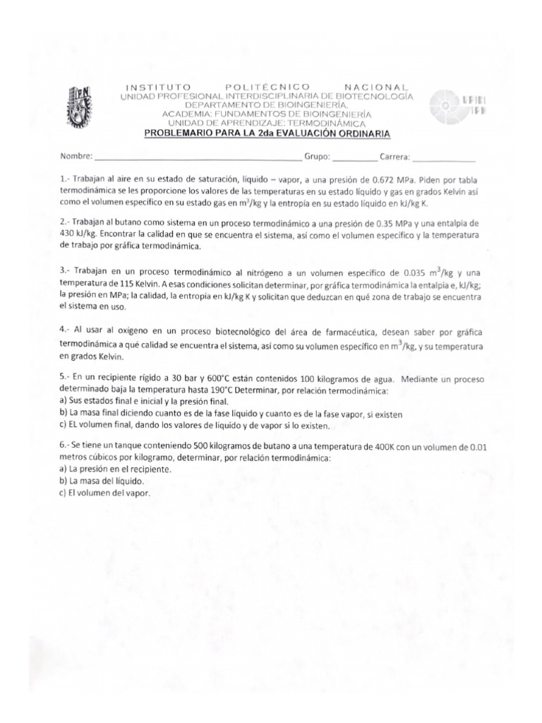 Problemario y Actividades 2p | PDF