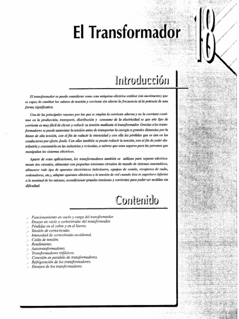 Cap 18 El Transformador | PDF