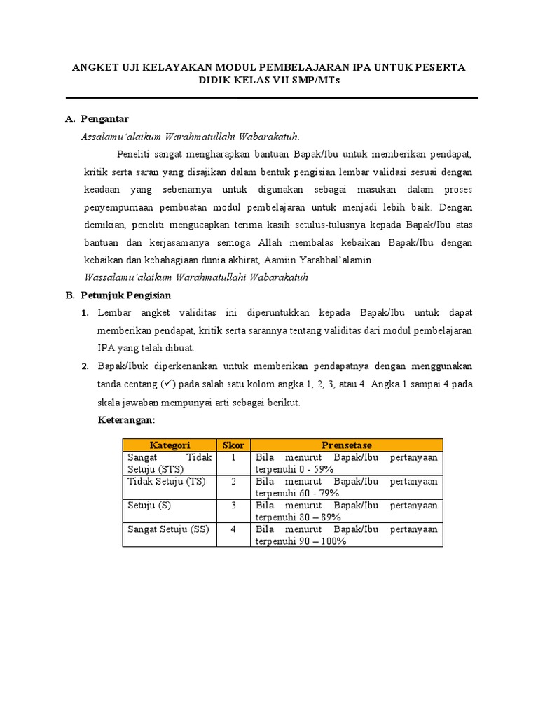 Indah Permata Sari-20231059-Angket Uji Validitas | PDF