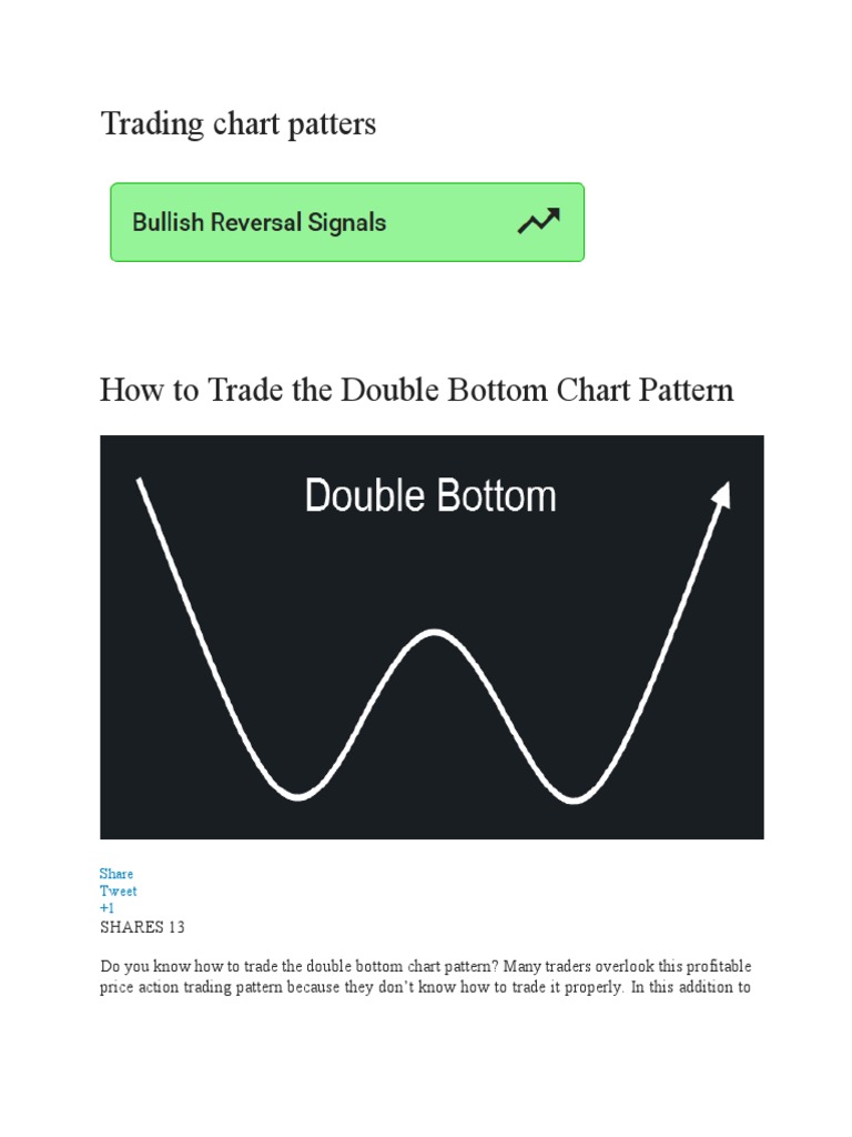 Three Profitable Ways to Trade the Double Bottom Chart Pattern and My ...