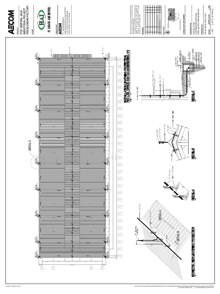 HAI-0-POE-EL-PLA-LP-001-Lightning Protection Layout | PDF