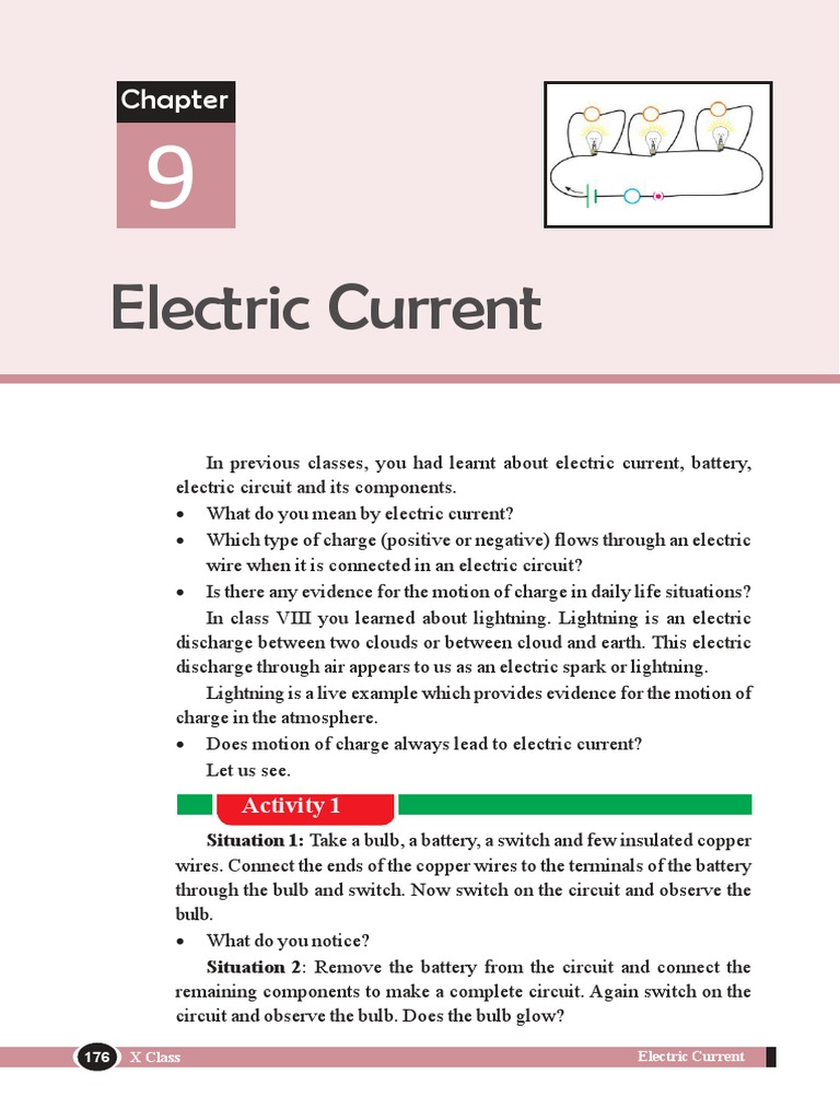 10th Class-TS-EM-Physical Science-9-Electric Current | PDF | Electrical ...