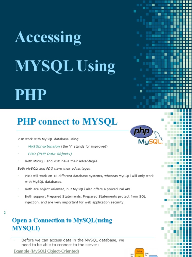 Mysql Using Php Pdf Computer Science Databases