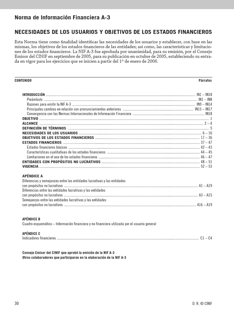 Nif A3 | Descargar gratis PDF | Contabilidad | Estado financiero