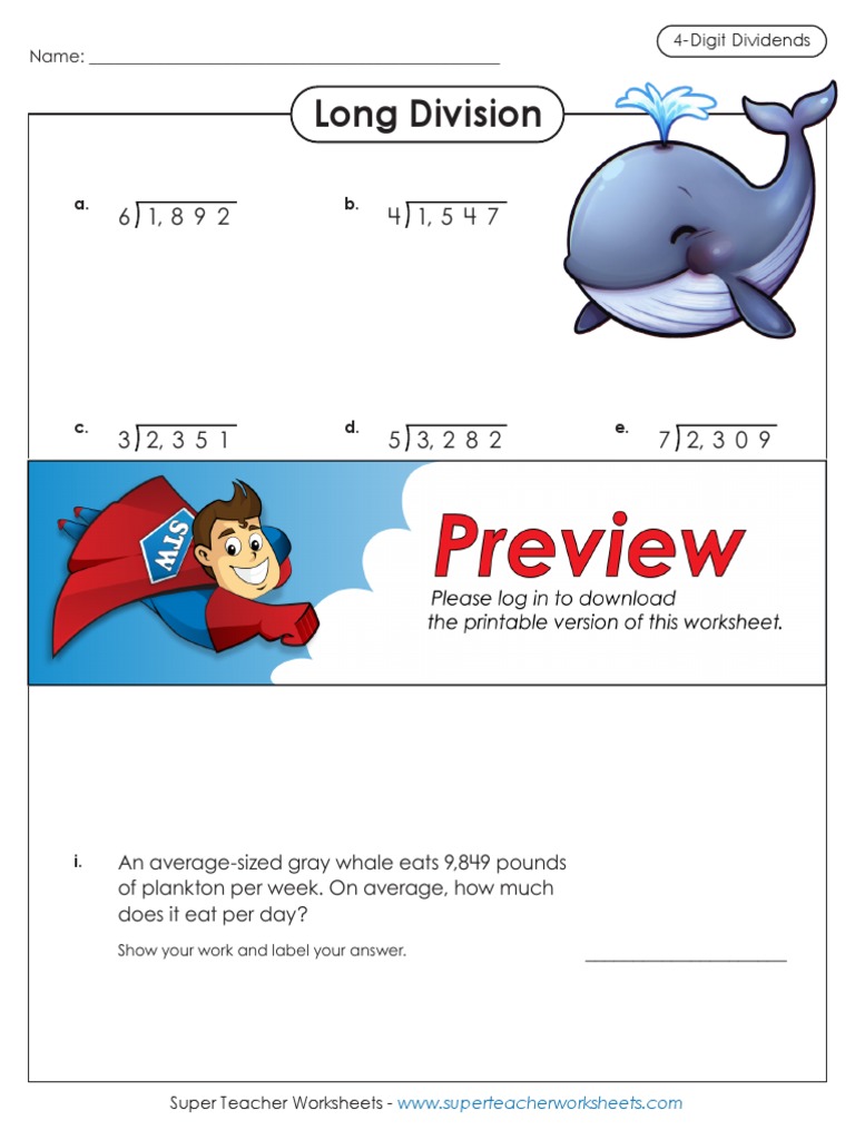 Division 4 Digit Dividends | PDF