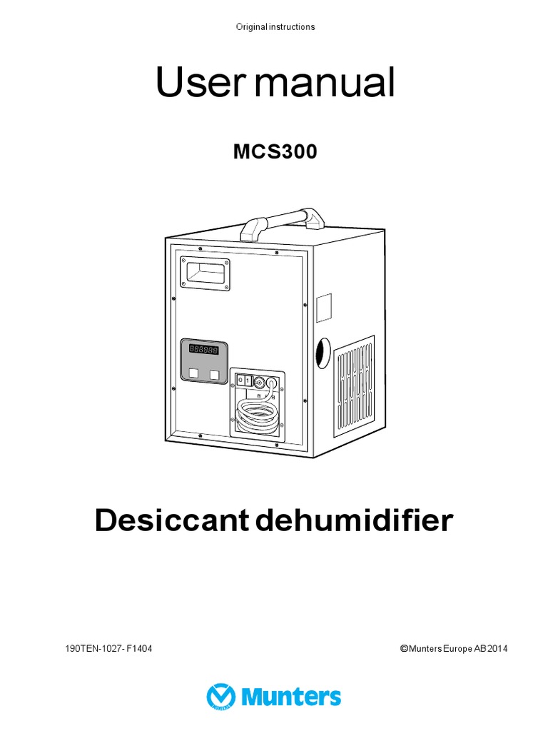 Manual mcs300 en | PDF | Duct (Flow) | Ac Power Plugs And Sockets