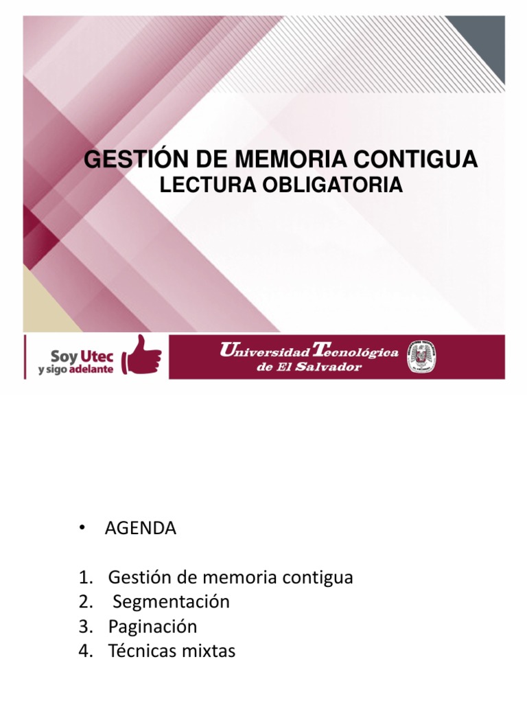 Gestión de Memoria Contigua | PDF | Programación de computadoras ...