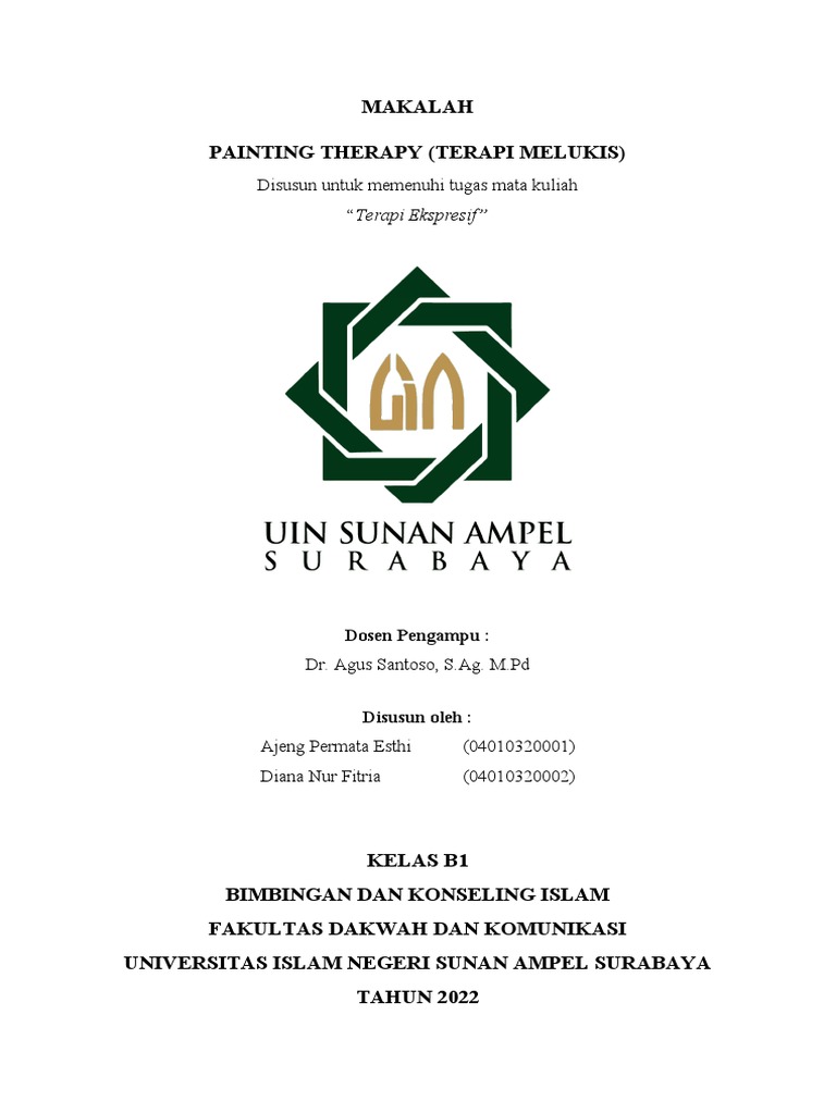 Makalah Terapi Melukis | PDF | Pengembangan Diri | Sains & Matematika