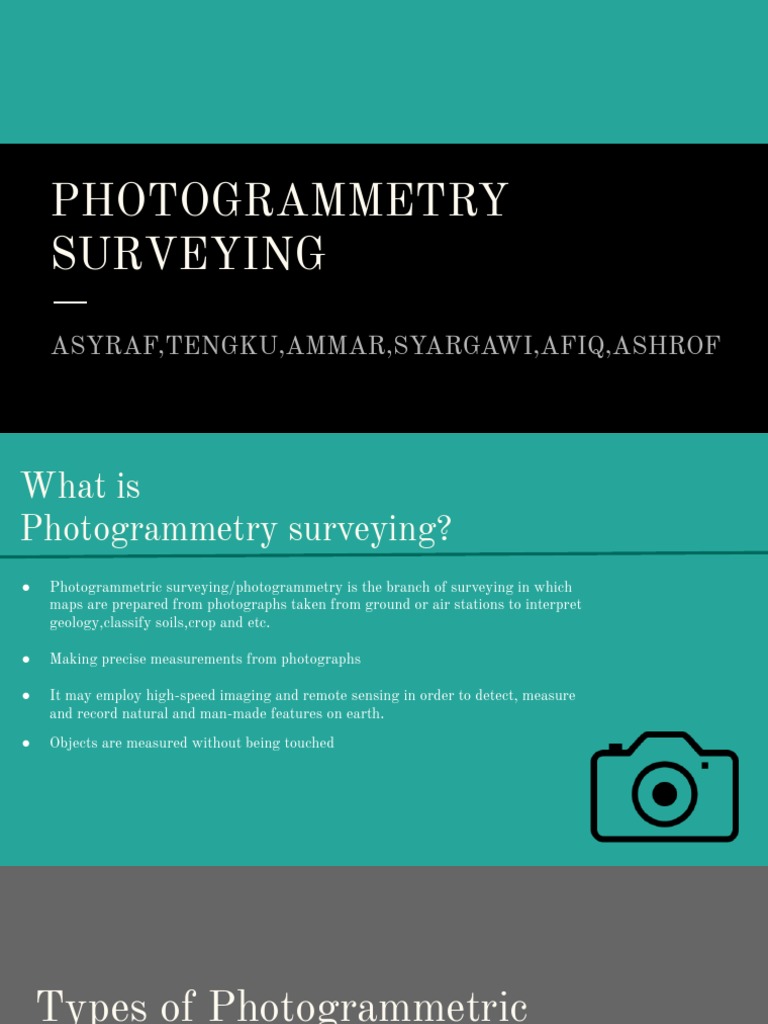 Overview of Photogrammetry Surveying | PDF | Aerial Photography | Surveying