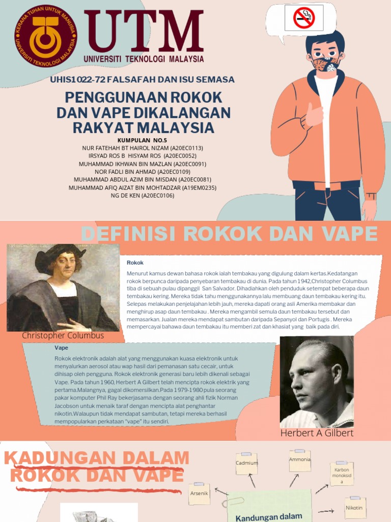 Penggunaan Rokok Dan Vape Dikalangan Rakyat Malaysia | PDF