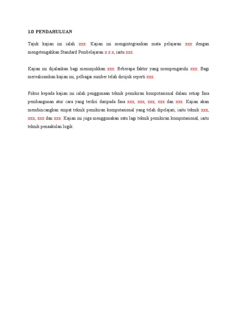 Template Tema Projek Ask 2022 | PDF