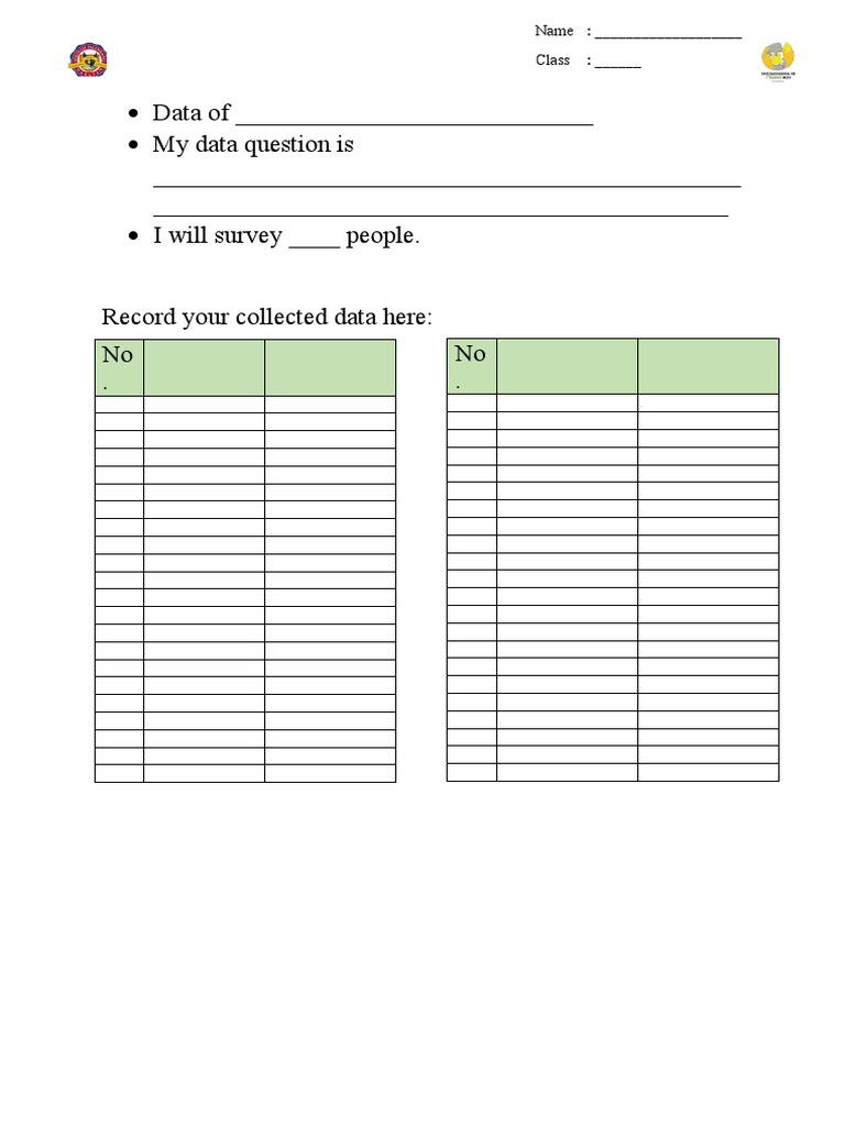 Collecting Data WS | PDF