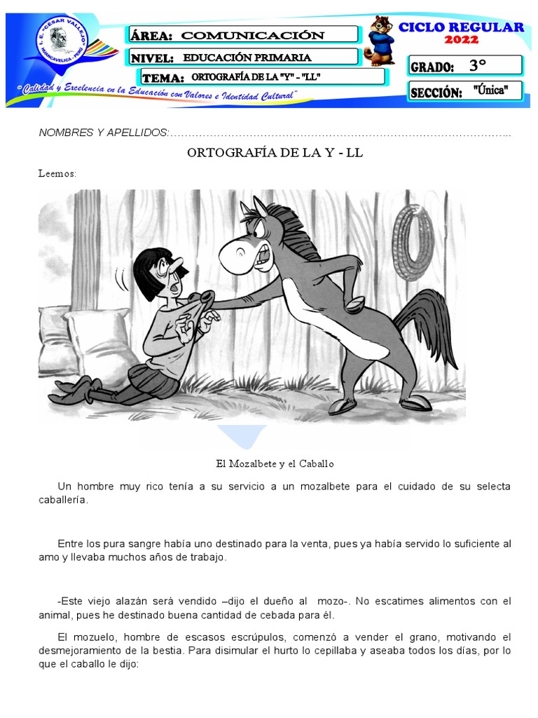 Ortografía de La LL - y | PDF | Idiomas | Estudios de idiomas extranjeros