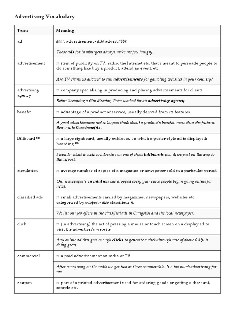Business English Vocabulary | PDF | Cheque | Insurance