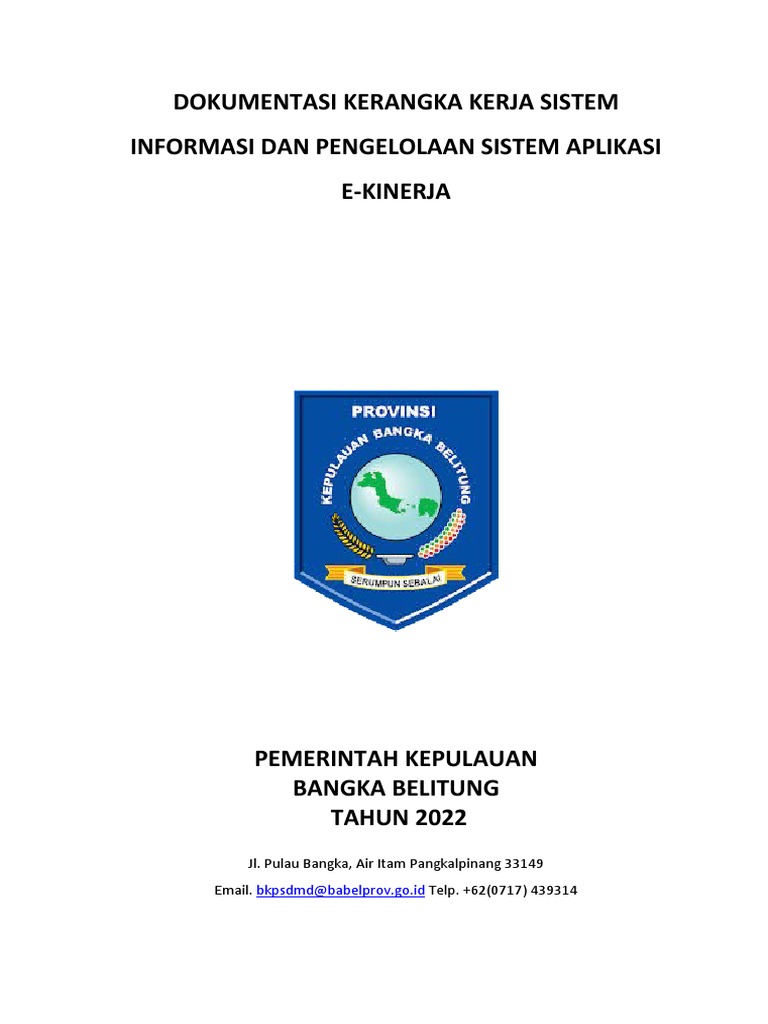 Dokumentasi Kerangka Kerja Sistem Informasi Dan Pengelolaan Sistem E ...