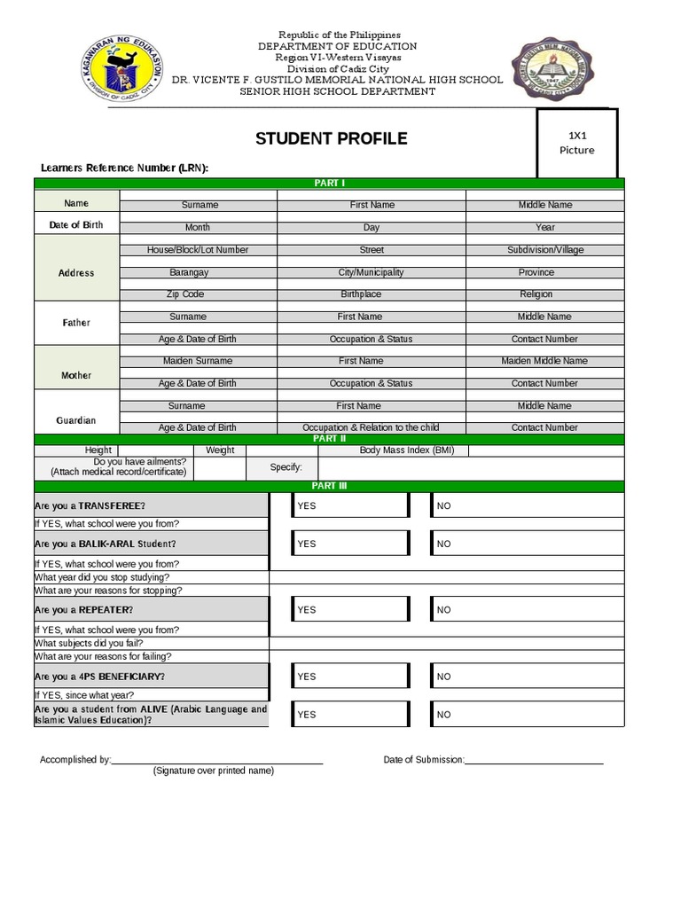 Student Profile | PDF