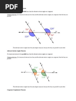 Parallel Lines Cut by A Transversal | PDF | Angle | Elementary Geometry