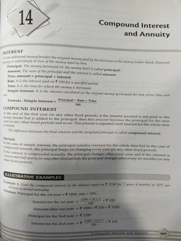 CH 14 Compound Interest and Annuity | PDF | Debt | Property
