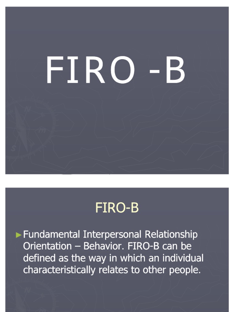 Understanding Fundamental Interpersonal Relationship Orientation ...