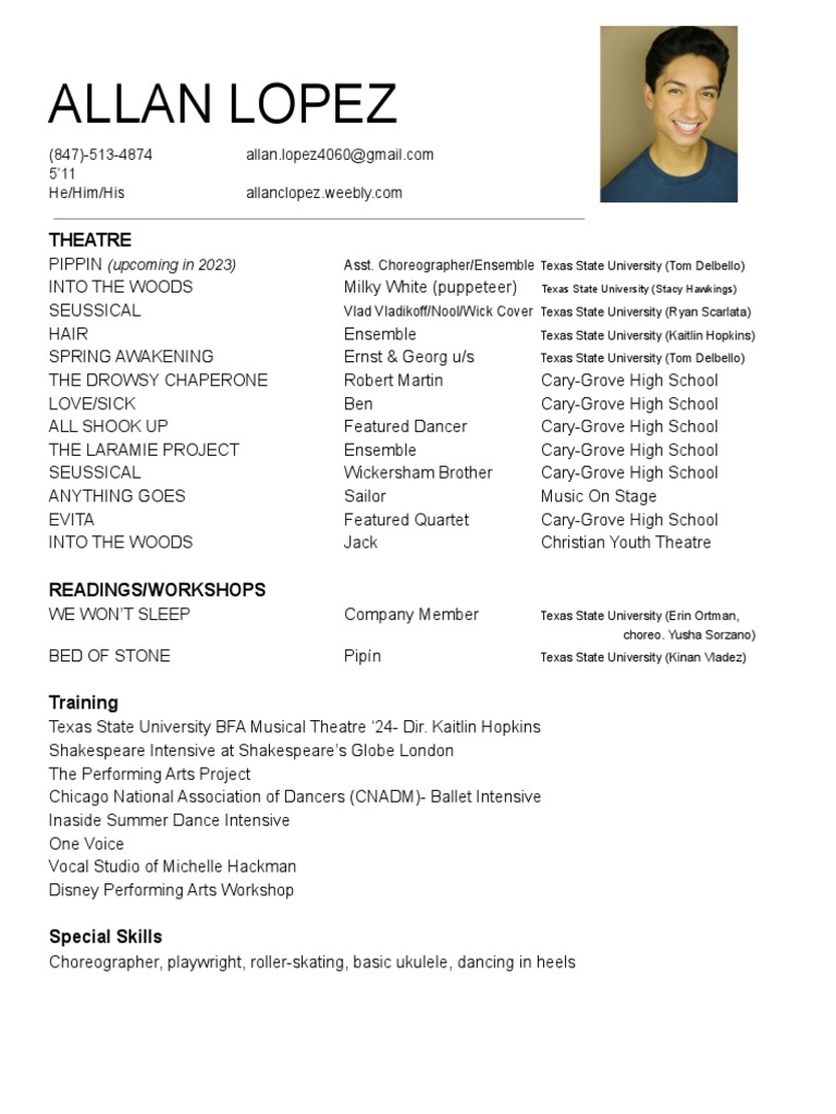 Allan Lopez Resume 7 | PDF | Art