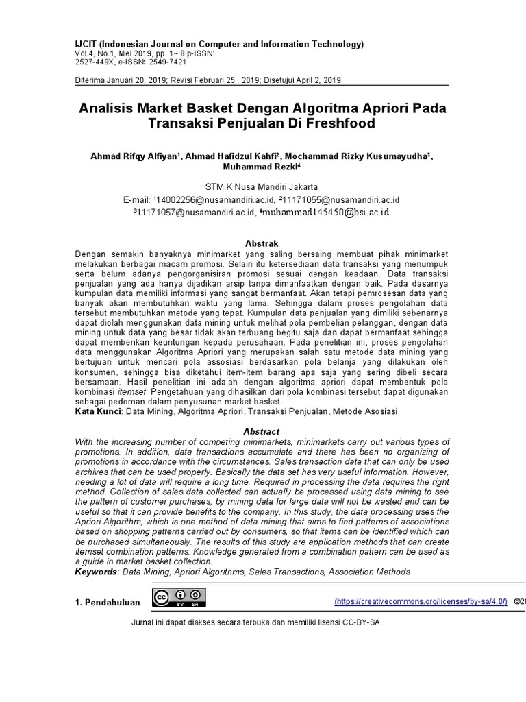 Analisis Market Basket | PDF | Komputer