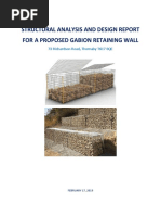 Gabion Design: 1) Calculation For Earth Pressure | PDF | Civil ...