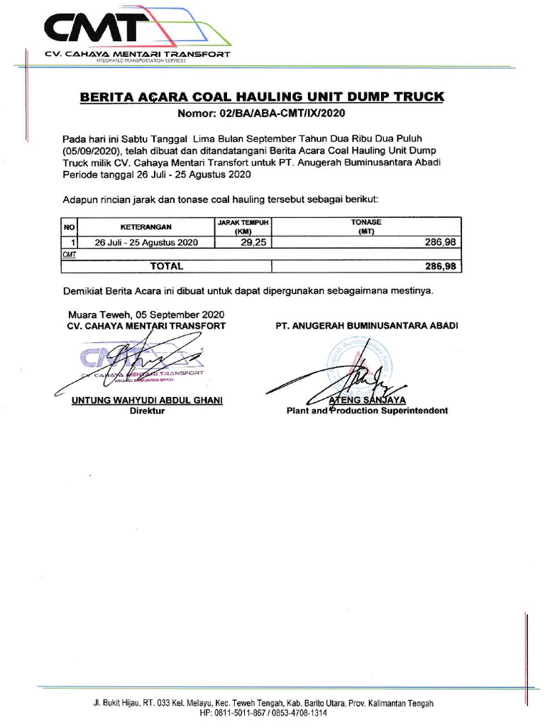 BA Invoice CMT - 20200908 - 0001 | PDF