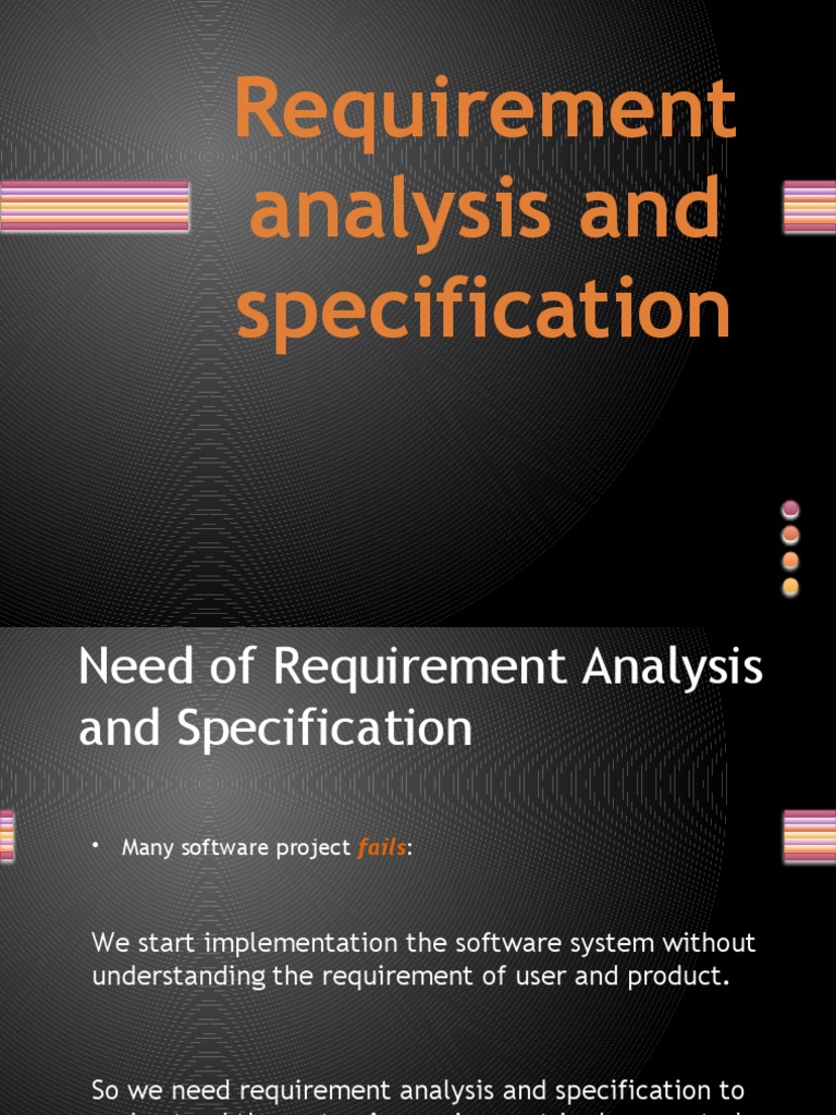 Requirement Analysis and Specification | PDF | Specification (Technical Standard) | Information ...