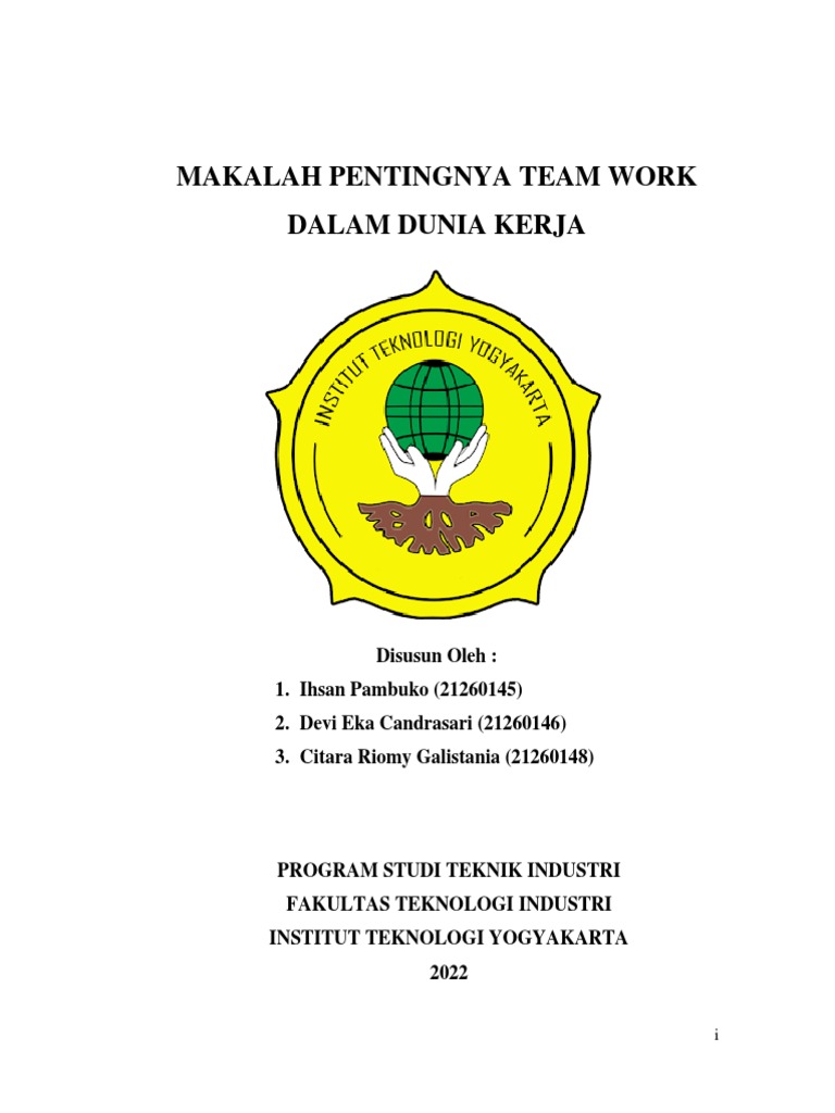 Makalah Pentingnya Team Work Dalam Dunia Kerja | PDF
