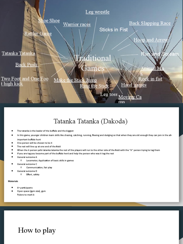 Indigenous Traditional Games Guide | PDF | Arrow | Blackfoot Confederacy