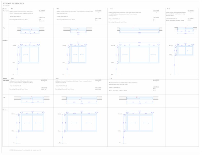 Window Schedules | PDF