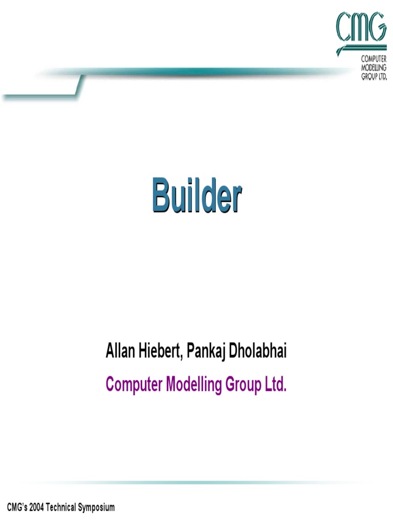 CMG软件培训讲义 (三) Builder | PDF | 3 D Computer Graphics | Computing