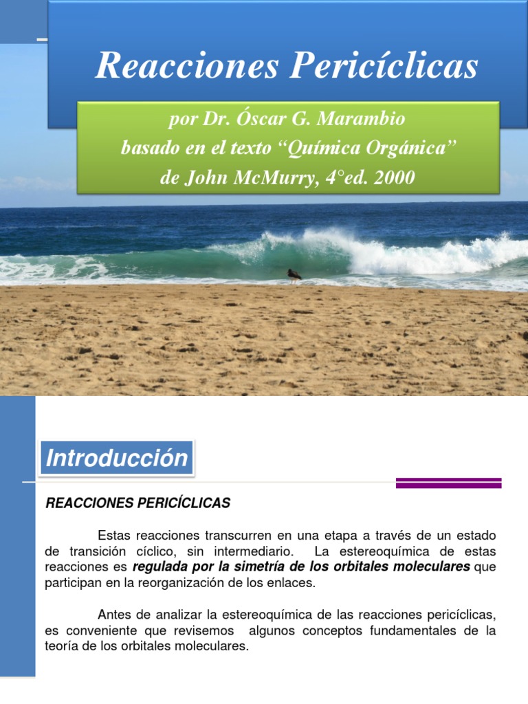Reacciones Pericíclicas - Omarambi - 2022 | PDF | Física Aplicada e ...