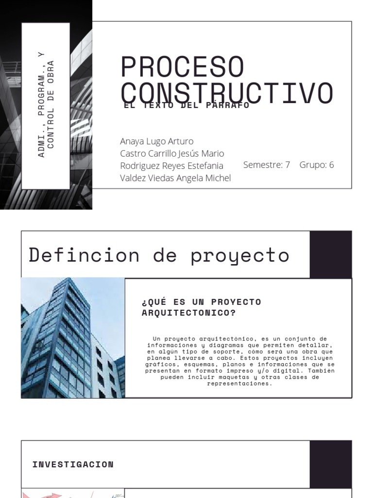 Proceso Constructivo | PDF | Fundación (Ingeniería) | Hormigón