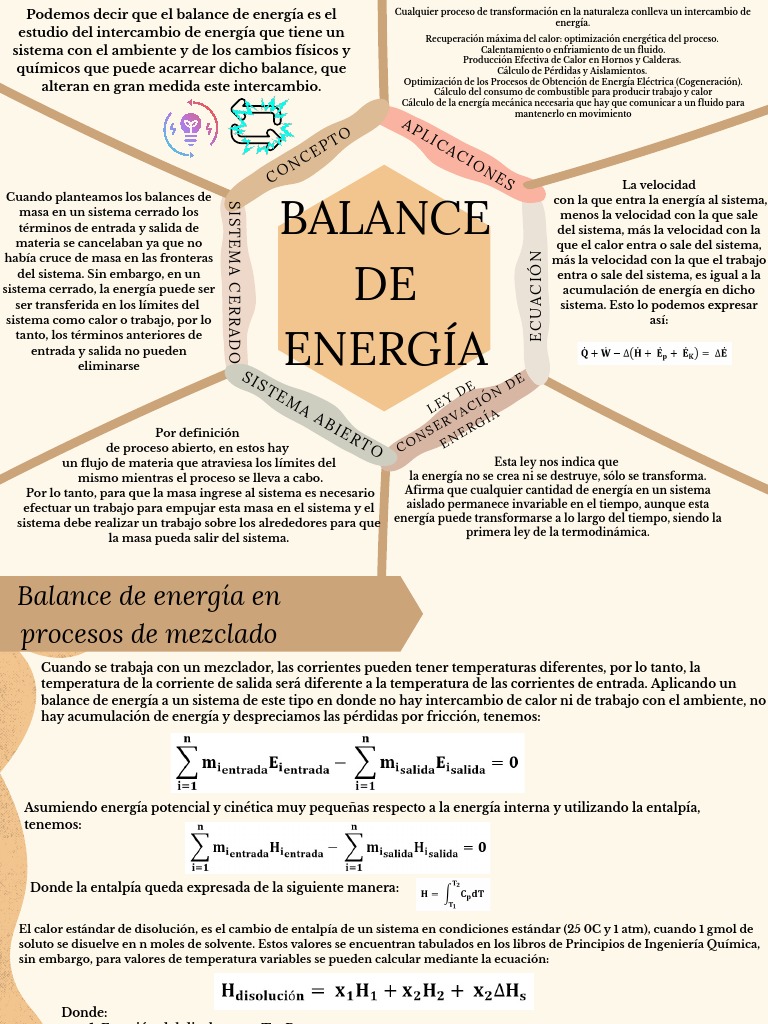 Balance de Energía | PDF | Entalpía | Temperatura