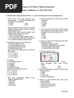 Soal Bahasa Indonesia Kelas 6 Tema 5 - Formulir | PDF
