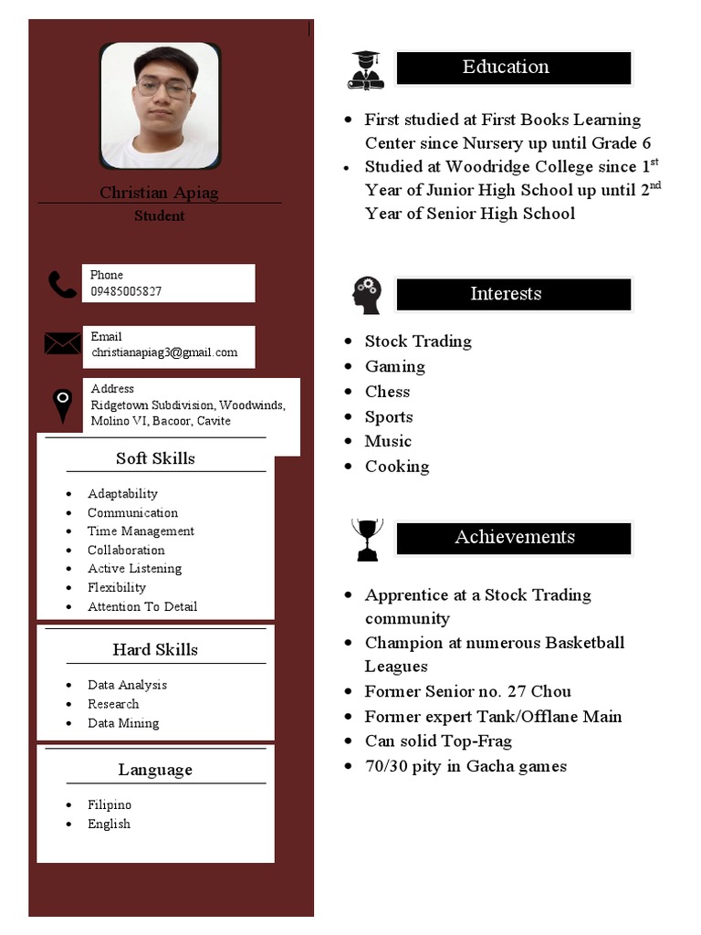 Ict Resume Pdf