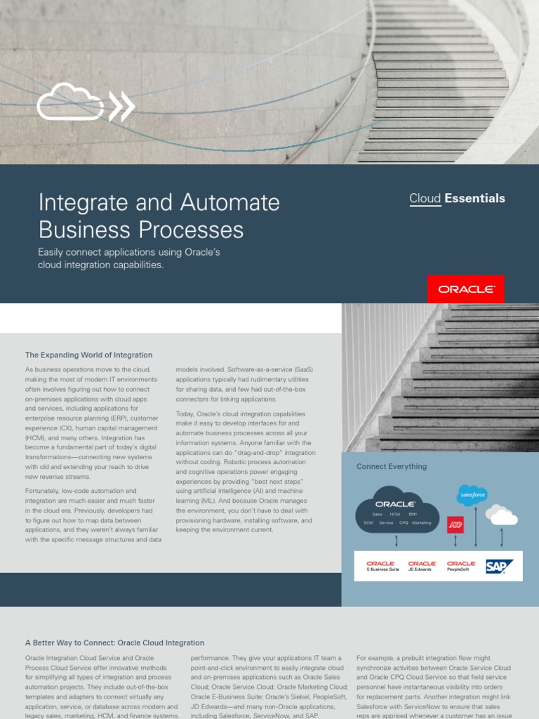 Oracle Autonomous Integration Cloud Datasheet Pdf Cloud Computing Oracle Corporation