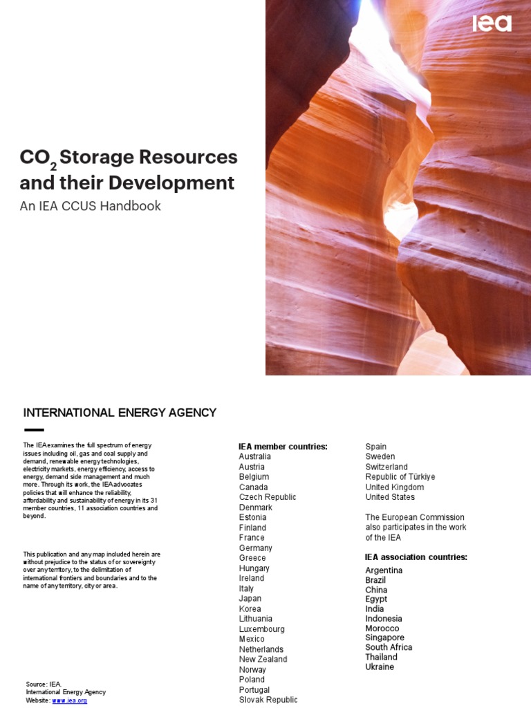 CO Storage Resources and Their Development: An IEA CCUS Handbook | PDF | International Energy ...