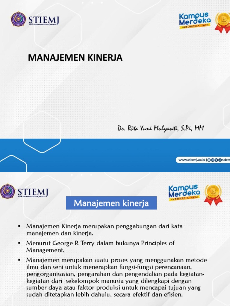 Manajemen Kinerja | PDF